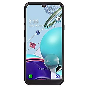 total wireless LG K31 Rebel 4G LTE Prepaid Smartphone (Locked) - Black - 32GB - Sim Card Included - CDMA