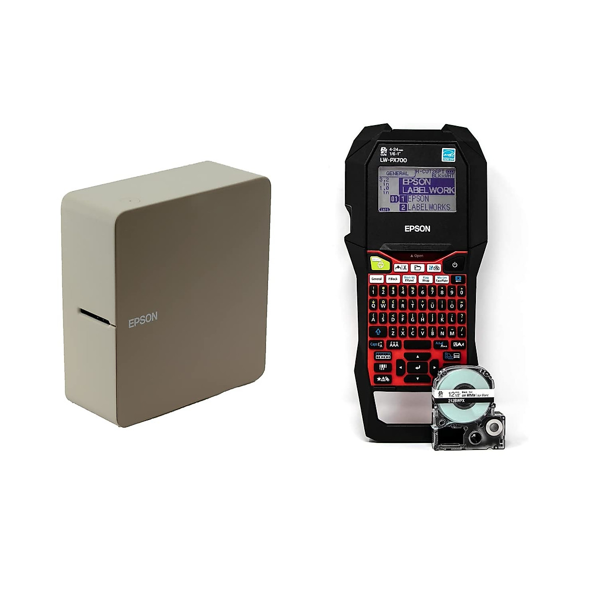 LABELWORKS Epson His & Her Label Printer for The Holiday Bundle – LW-C610PX Label Maker and LW-PX700 Industrial Label Maker