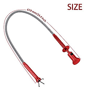 Magnetic Pickup Tool, Flexible Magnetic Pickup Tool With Led Lights, Flexible 4 Claws Magnetic Pickup Tool Kit, Led Magnetic Pickup Tool Set, Tools Gifts for Women Men Dad Husband Wife, Cool Gadgets