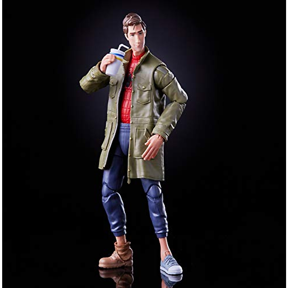 Spider-Man Hasbro Marvel Legends Series Into The Spider-Verse Peter B. Parker 6-inch Collectible Action Figure Toy for Kids Age 4 and Up