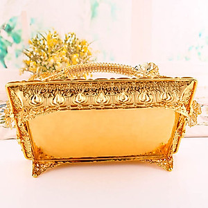 ARTIBETTER Metal Fruit Basket Classical Birthday Cake Alloy