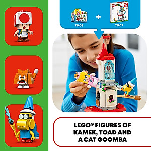 LEGO Super Mario Cat Peach Suit and Frozen Tower Expansion Set 71407 Building Toy Set for Kids, Boys, and Girls Ages 7+ (494 Pieces)
