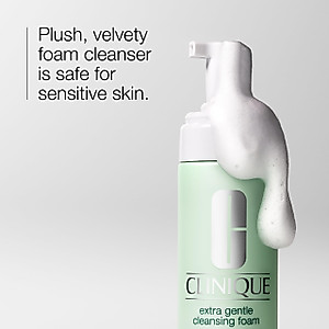 Clinique 3-Step Extra Gentle Cleansing Foam For Dry + Sensitive Skin, 4.2 Fl Oz