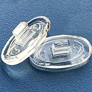 Eyeglasses Nose Pads 15mm 5Pairs, Sunglasses Nose Pieces Compatible with Oakley Sunglasses, Glasses Nose Pads Oval Shaped Pushin Push Slide in…
