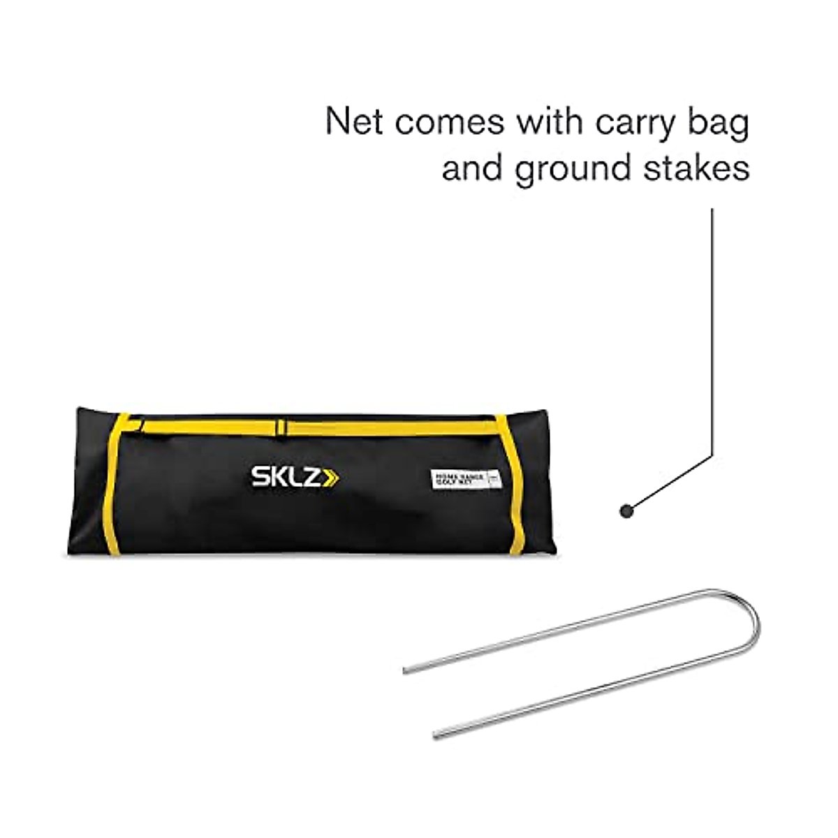 SKLZ Home Range Golf Net for Backyard Practice with Dual Net for Smooth Ball Return and Carry Bag