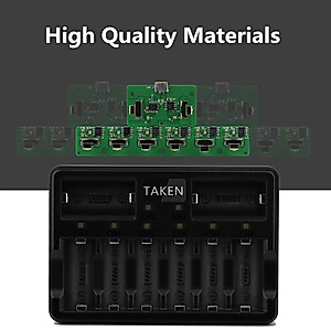 Arlo Batteries Rechargeable Charger for CR123A 3.7V Rechargeable Battery for Arlo Camera (VMC3030/VMK3200/VMS3330/3430/3530), Not for CR123A Non-Rechargeable Battery