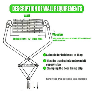 Creative Baby Door Jumper Set - Adjustable Toddler Baby Bouncer Baby Toys Baby Walker Swing (Pink)