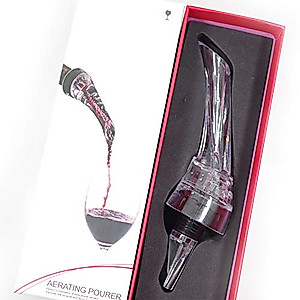 Wine Aerator Pourer Edible Grade Acrylic Material Olecranon Shaped Decanter Spout Included Gift Box