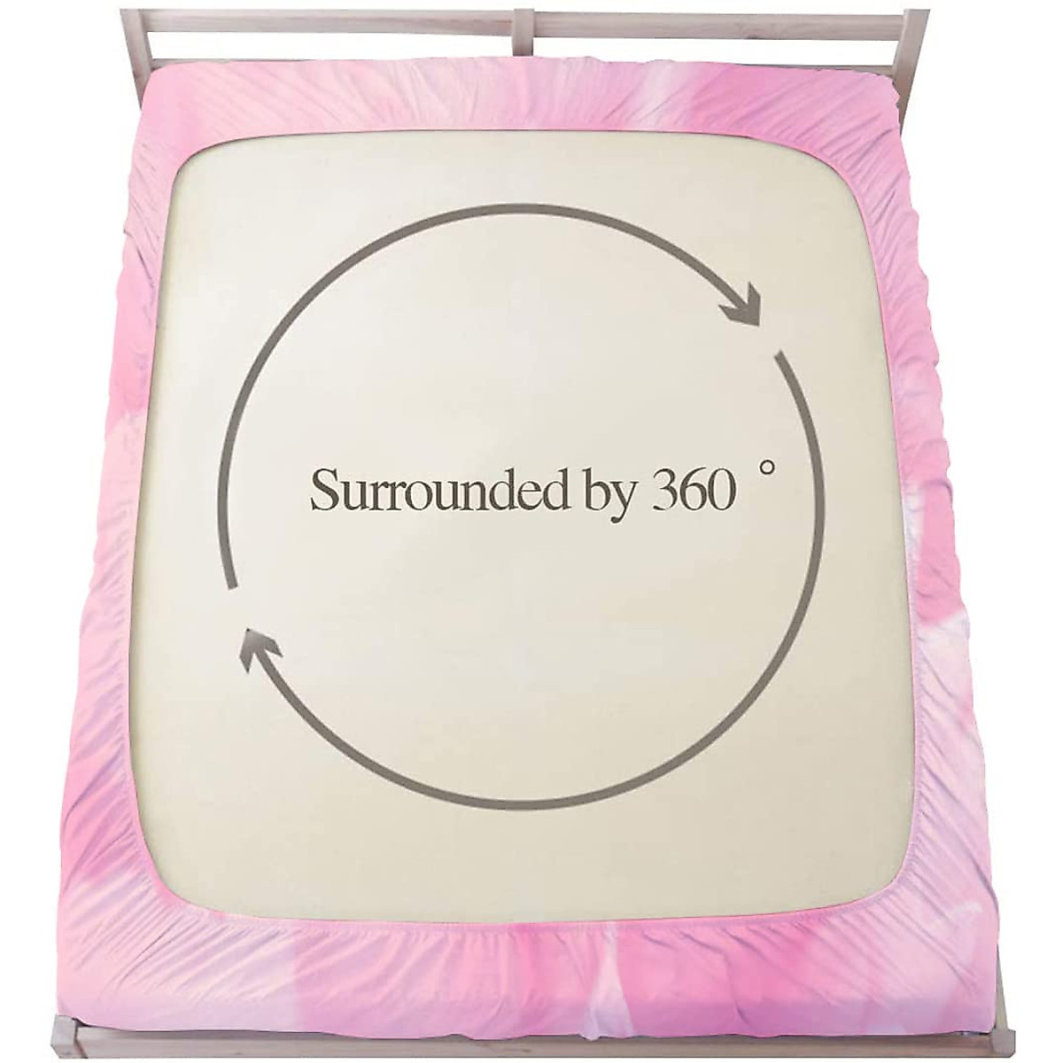 Black Girl Magic Bedding Sets Queen Size African American Girl Fitted Sheet Set Cute Little Afro Black Princess Bed Sheet Set for Girl Bedroom Room Decor (1 Fitted Sheet + 2 Pillowcases) Pink