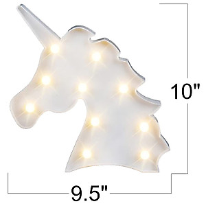 ArtCreativity Unicorn LED Light Box, 1PC, Cute Unicorn Lamp for Kids with Warm LEDs, Night Light for Girls and Boys, Decoration for Bedroom, Living Room, and Playroom, Great Gift Idea