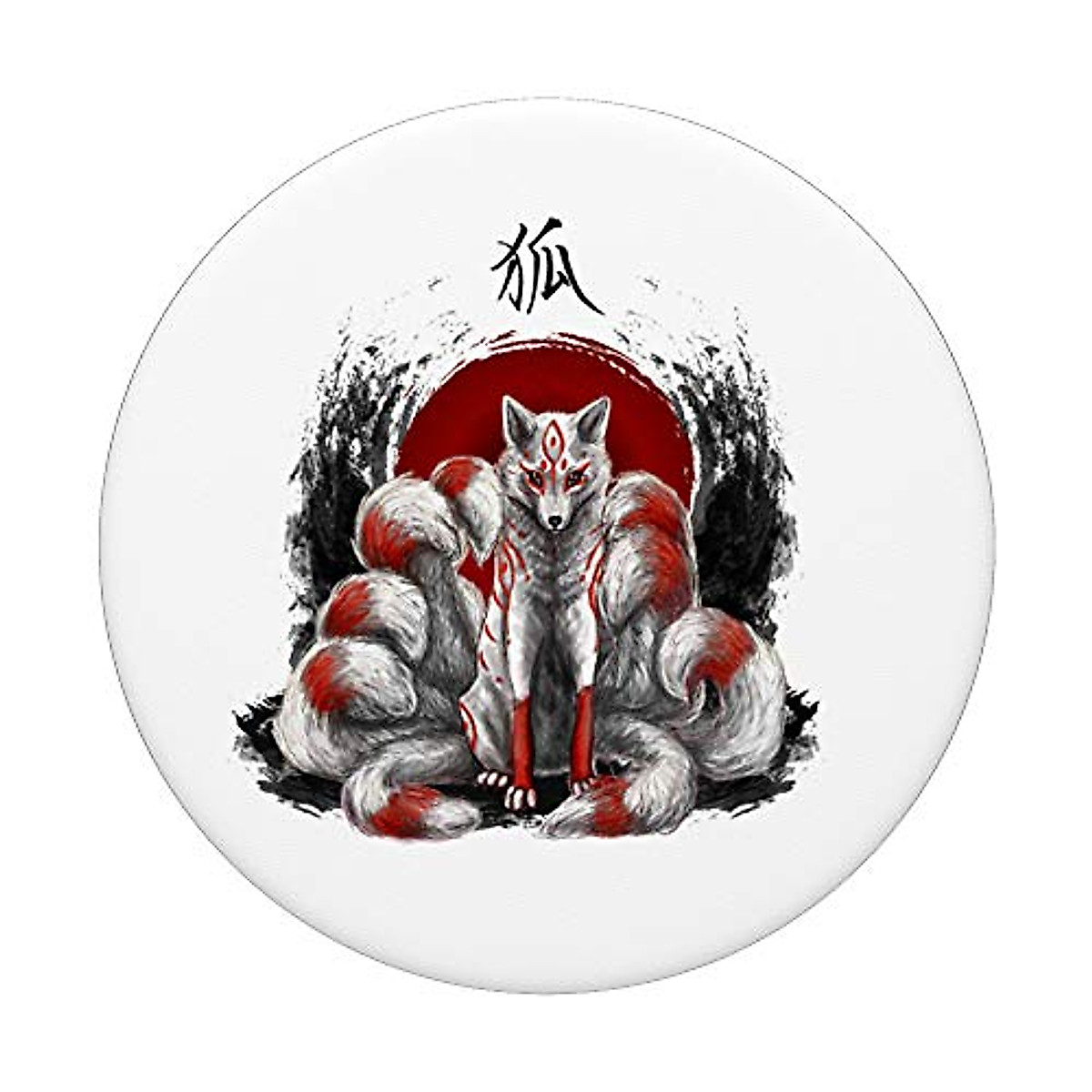 Japanese Nine Tailed Fox Kitsune PopSockets PopGrip: Swappable Grip for Phones & Tablets