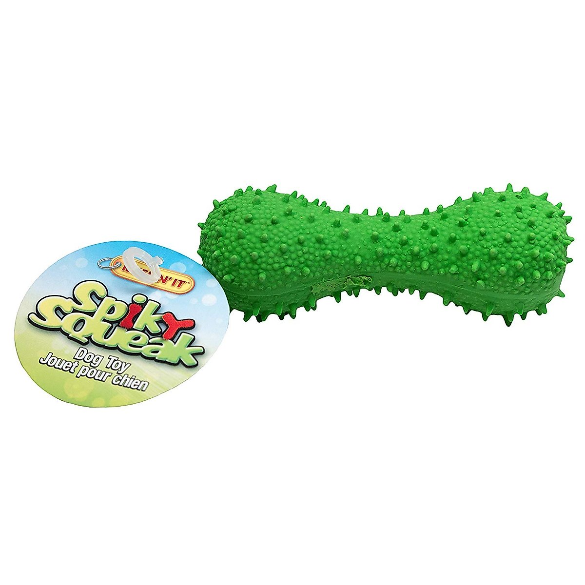 Ruffin' It Spiky Dental Latex Dog Chew Toy for Park, Home, or Beach, Random - Dental Chew Pet Toys - Random Pick from Multiple Colors and Shapes