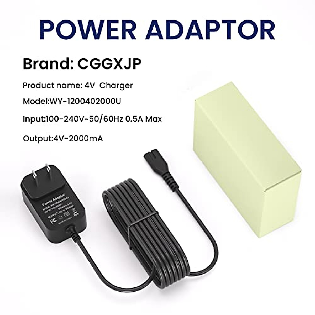 for Wahl Shaver Charger 4V Wahl Magic Clipper Charger Wahl 8148/8164/8504/8591 7367, 7357, 7029, 7060, 7035, 7339, 7356, 4000, Compatible with Wahl 5-Star Magic Clipper Cordless Shavers Trimmer