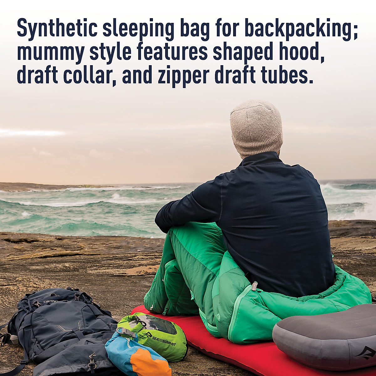 Sea to Summit Traverse Synthetic Sleeping Bag, 15-Degree, Regular
