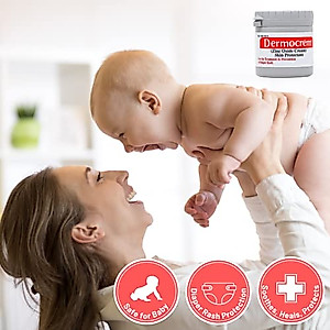 DERMOCREM ‐ Diaper Rash Cream for Baby, Soothes, Heals, and Protects, Relief and Treatment of Diaper Rash, Zinc Oxide Cream (2.1 Oz.(60 G)
