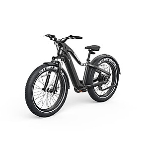 OKAI Ranger 4" Fat Tire E-Bike 330lb Capacity BAFANG Rear Hub Motor 48V 750W Shimano 8-Speed Gears 45 Mile Range Custom LED Light Bar LCD Touchscreen TEKTRO Disc Brakes Black