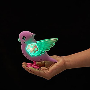 Little Live Pets - Lil' Bird & Bird Cage: Polly Pearl, New Light Up Wings with 20 + Sounds, and Reacts to Touch