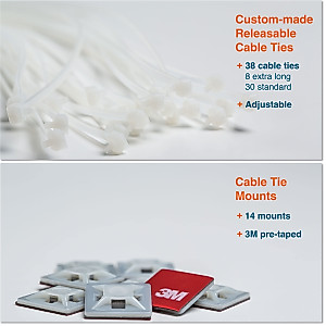 Roving Cove Stair Banister Guard 10ft x 3ft, Railing Safety Net for Baby Proofing, Child Safety Stairway Cover, Balcony Mesh Netting, Pearl White