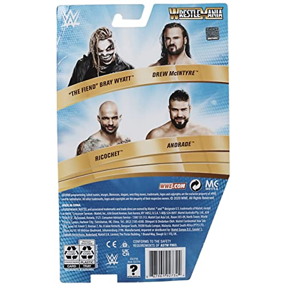 WWE Mattel ​Wrestlemania 37 Andrade Action Figure Posable 6 in Collectible and Gift for Ages 6 Years Old and Up