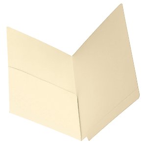 Smead End Tab File Pocket, Shelf-Master® Reinforced Straight-Cut Tab, 1 Pocket, Letter Size, Manila, 50 per Box (24115)