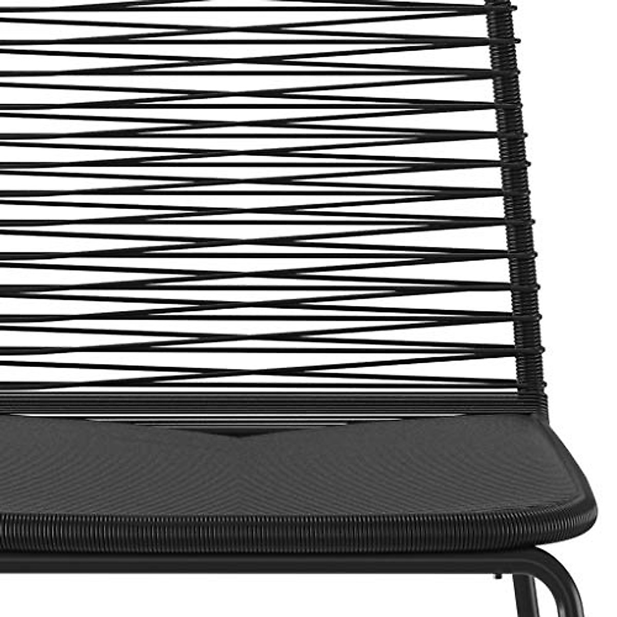 WFAUIBR Dining Set 7 Piece Patio,Patio Furniture Set,Lawn Chairs Set ，for Bedroom, Office, Teaching Building, Library, Flower Shop, Porch，Black/B,7 Piece 63"