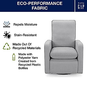 GAP babyGap Cloud Recliner with LiveSmart Evolve - Sustainable Performance Fabric, Grey