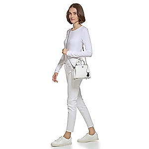 DKNY Paige Small Satchel, Optic White