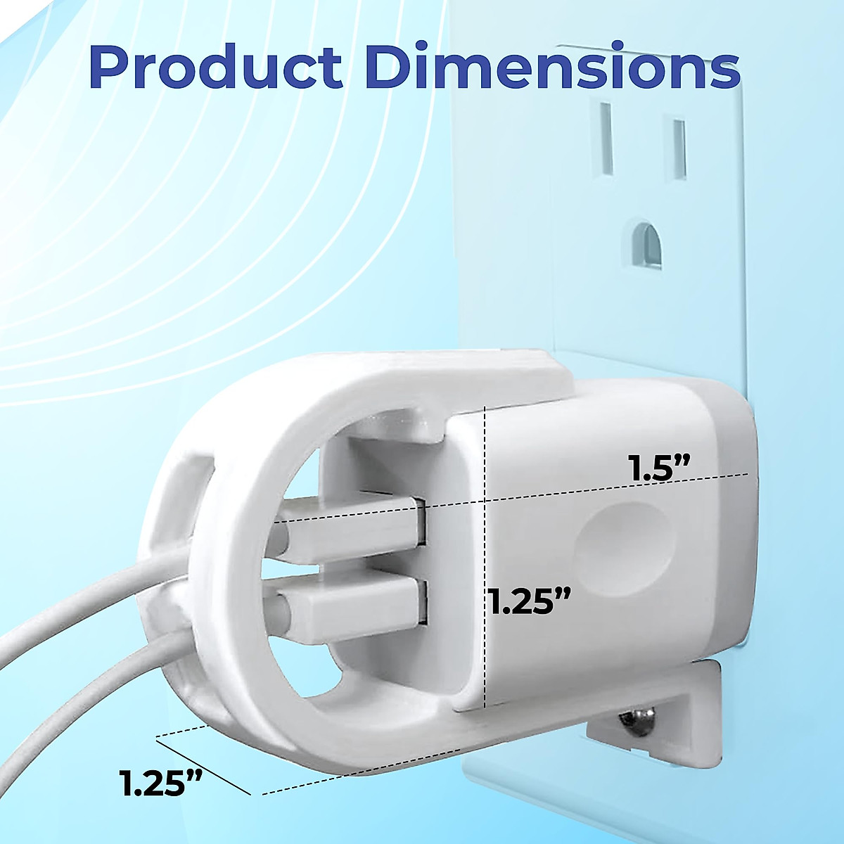 Lock Socket Charger Lock for Ailkin Dual Chargers Anti-Theft & Tug-Proof Charger Lock System A Safety Device to Prevent Unplugging Simplest Way to Lock Your Charger to Wall Plate via Security Screw