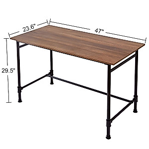 Computer Desk, Sturdy Office Desk, Modern Simple Study Desk, Writing Computer Desk, Home Office Desks, Rustic Computer Table, Home Office Industrial Style Laptop Table, Work Desk, Notebook Desk