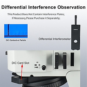 KOPPACE 190X-1900X Trinocular Metallographic Microscope Light and Dark Field,Polarized DIC Observation 6 inch Large Platform 4K HD Measuring Camera