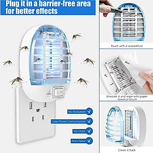 Electric Plug in Flying Insects Mosquito Killer with UV LED Light