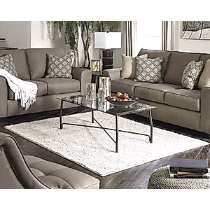 Signature Design by Ashley Norris Casual 5 x 7 High Pile Machine Woven Rug, Taupe