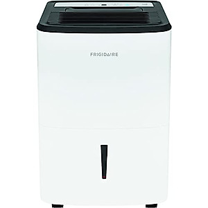 Frigidaire FFAP5033W1 Dehumidifier, High Humidity 50 Pint Capacity with Built-In Pump and a Easy-to-Clean Washable Filter, in White