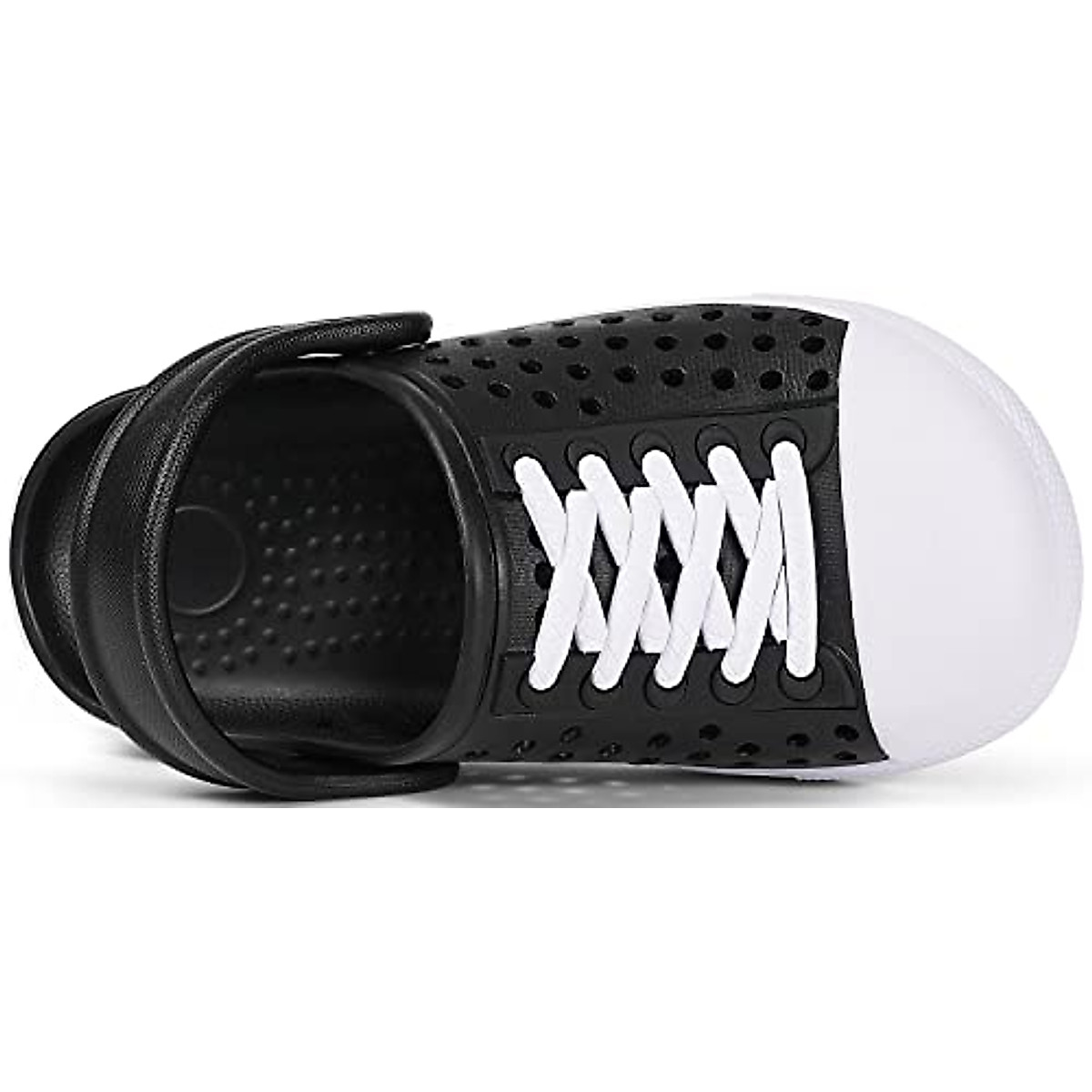 Eagsouni Little Kids Girls Garden Clogs Shoes Gardening Boys Soft Slides Sandal Summer Lightweight Outdoor Beach Pool Shower Mules Slippers Child Cute Slip On Black Size 12