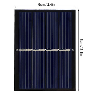 Nachukan 4Pcs 0.65W 2V DIY Solar Panel Charging Module System Board for Solar Toys Lights Battery - 60x80mm Outdoor Solar Panel Kits