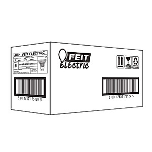 Feit Electric 4W LED MR16 GU10 Bulbs with 35W Equivalent, Dimmable, MR16 Bulbs, 22 Yrs. Lifetime, 300 Lumens, 5000K Daylight, 6 Packs - BPMR16/GU10/950CA/6