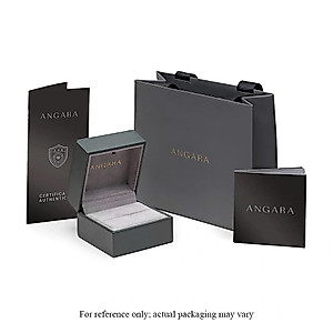 Angara Natural 0.4 Ct Ruby Teardrop Pendant Necklace with 0.04 Ct Diamond for Women in Sterling Silver (Grade-A | Size-6x4mm) | July Birthstone, Birthday, Anniversary, Wedding Jewelry Gift For Women