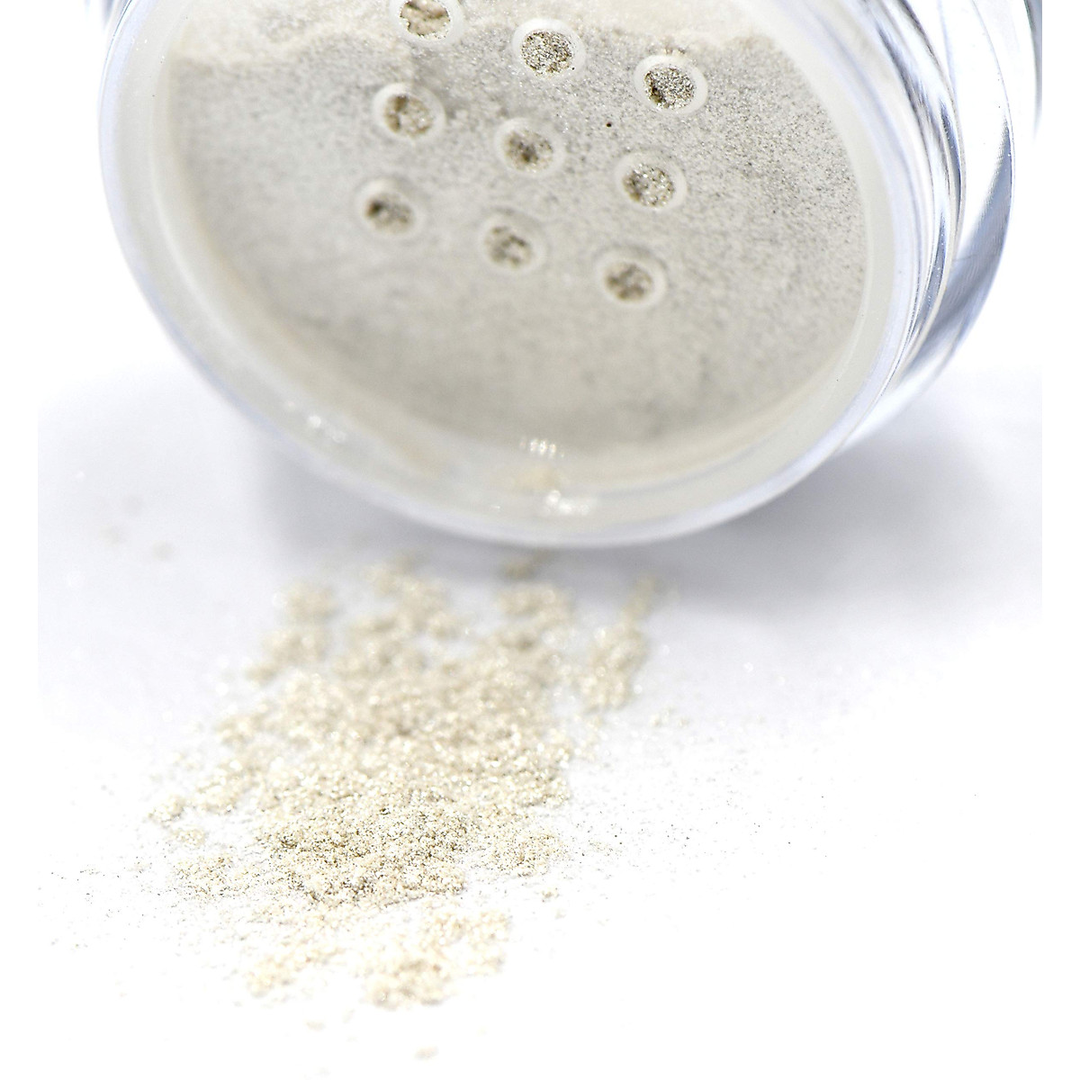 Pure Ziva White Sparkle Vanilla Shimmer Vegan Single Loose Eyeshadow; Talc, Paraben & Cruelty Free