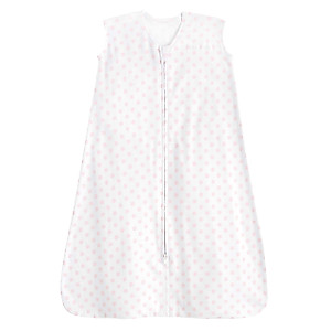 HALO Sleepsack Gift Set Bundle - Micro Fleece Swaddle Wearable Blanket, Cream, Small - Organic Cotton Swaddle & Wearable Blanket 2-Piece Gift Set Box, Strawberry, Small/Medium