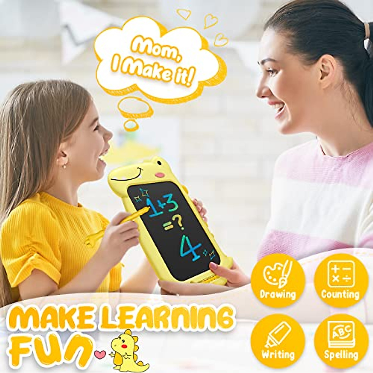 Dinosaur Toys for Kids 3-5 - Christmas Gifts CHEERFUN 10 Inch LCD Writing Tablet for Kids Toddler Toys for 3 4 5 6 7 8 Year Old Boys Girls Birthday Gifts Doodle Board Pad Stocking Stuffers for Kids