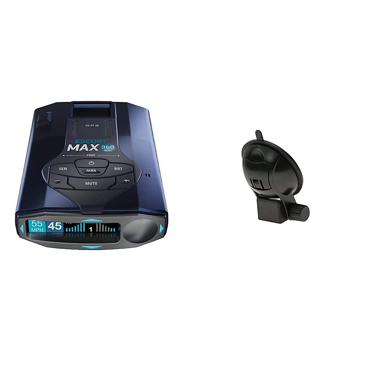 Escort MAX 360 MKII Radar Detector with EZ Mag Mount - Exceptional Range, True 360¬∞ Awareness, AutoLearn Intelligence Rejects False Alerts, Sleek Magnetic Mount for Escort Models