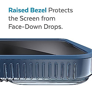 Speck Products GemShell Grip iPhone 13 Pro Max/iPhone 12 Pro Max Case, Glass Navy/Winter Navy