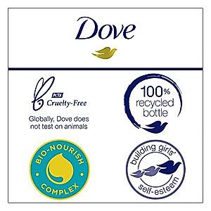 Dove Moisturizing Shampoo with Pump for Dry Hair Daily Moisture with Bio-Nourish Complex for Manageable and Silky Hair 25.4 oz