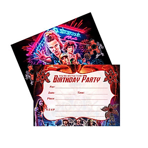 DEEPMALA 24pcs Childrens Birthday Invitations,Childrens Party Invitations Birthday Party Supplies Decoration (24pcs)