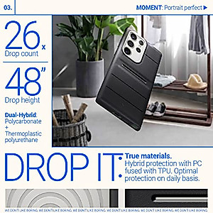 Caseology Athlex for Samsung Galaxy S23 Ultra Case 5G, [Integrated Grip] with Military Grade Drop Tested (2023) - Active Black