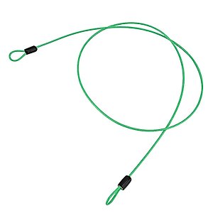 100CM/3.3ft Outdoor Travel Security Cable Lock, Steel Luggage Lock Safety Cable Lightweight Braided Safety Cable Safety Cable Lock for Cycling Sports Scooter (Green)