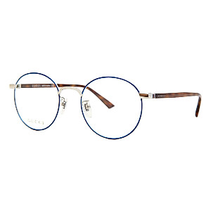 Gucci GG0297OK Eyeglasses 004 Blue/Havana 52 mm