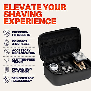Freebird FlexSeries Travel Case - Robust and Water-Resistant, Enhanced Durability, Customizable Foam Inserts, Spacious and Portable, Compatible with FlexSeries Shaver for Men and Women