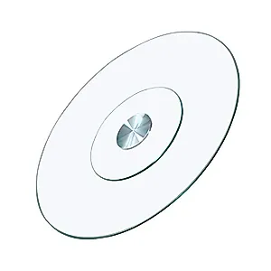 Turntable 32/36/40inch Glass Lazy Susan Round Tempered Glass with Silent Bearings, Rotating Serving Plate Suitable for Birthday Parties Family Dinners and Banquets