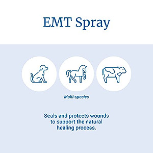 PetAg EMT First Aid Spray for Dogs - Contains Hydrolyzed Collagen with Bitrex - Soothes, Seals, and Protects Wounds - 1 fl oz